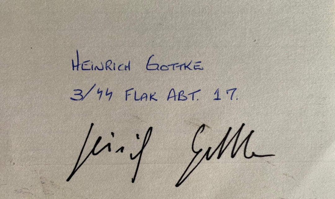 Heinrich Gottke clipped signature photo – lahphotographs