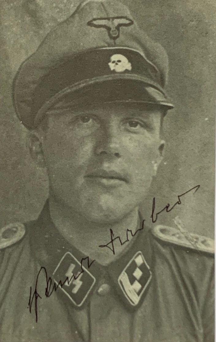 Helmut Schreiber: 2. SS-Panzer Division Das Reich, hand signed photo ...