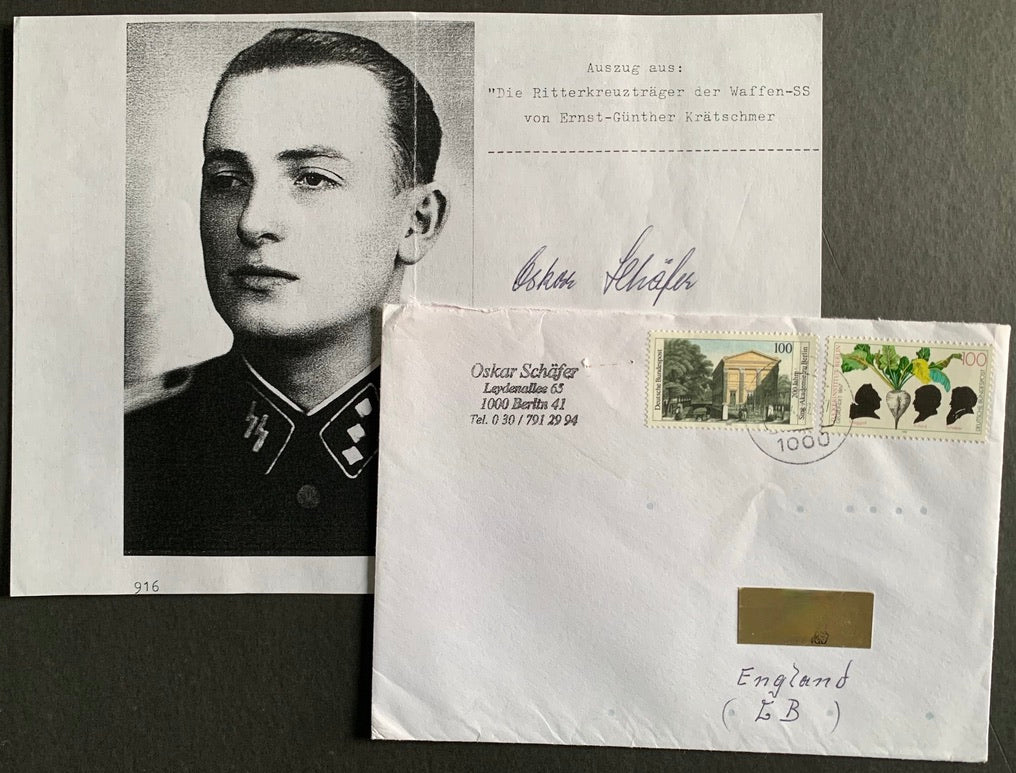 Oskar Schafer hand signed photo. – lahphotographs