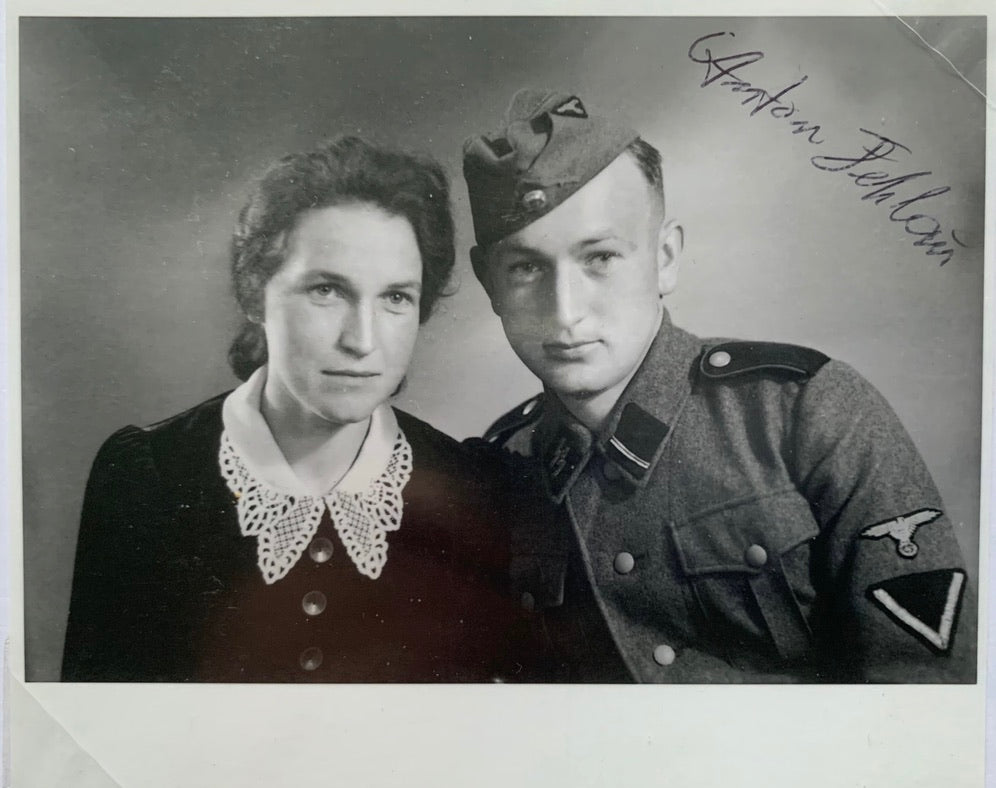 Anton Fehlau: 2. SS-Panzer Divison Das Reich: Hand signed photo ...