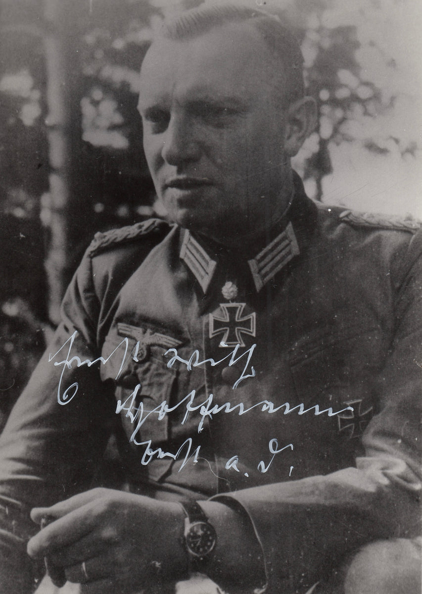 Ernst-Wilhelm Hoffmann: Oakleaves holder with the Schützen Regiment 12 ...