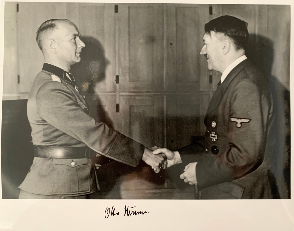 Otto Kumm: Swords holder with the 7. SS-Geb. Div. 'Prinz Eugen'. Large ...